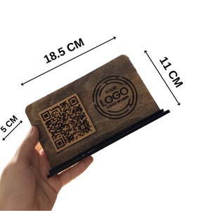 Wooden QR Code Menu,qr Code Restaurant Menu,custom QR Code Menu,social ...