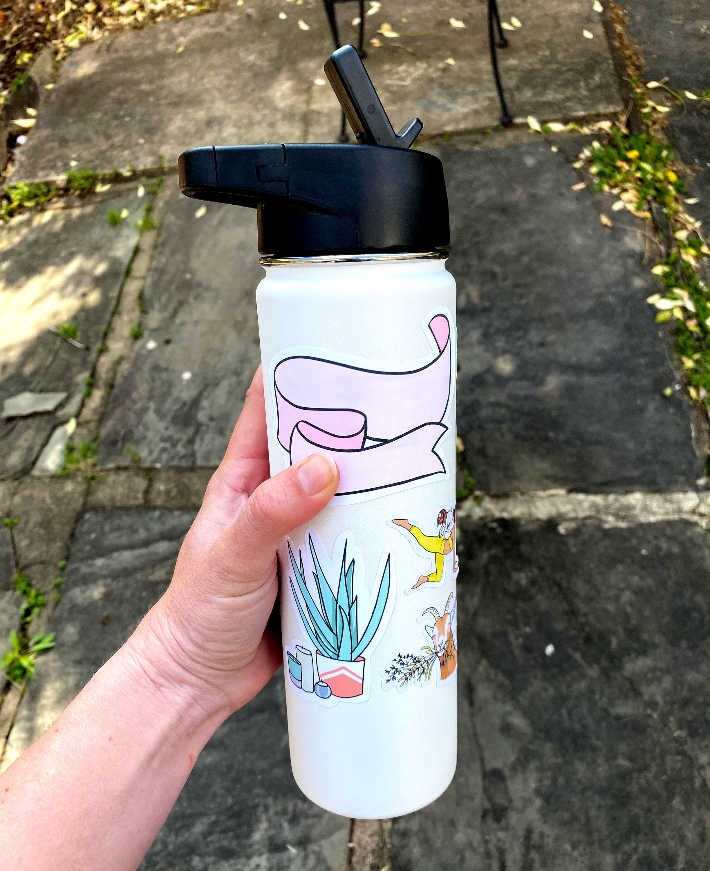 Pink Banner Sticker Waterproof Water Bottle Decal Vinyl | Etsy