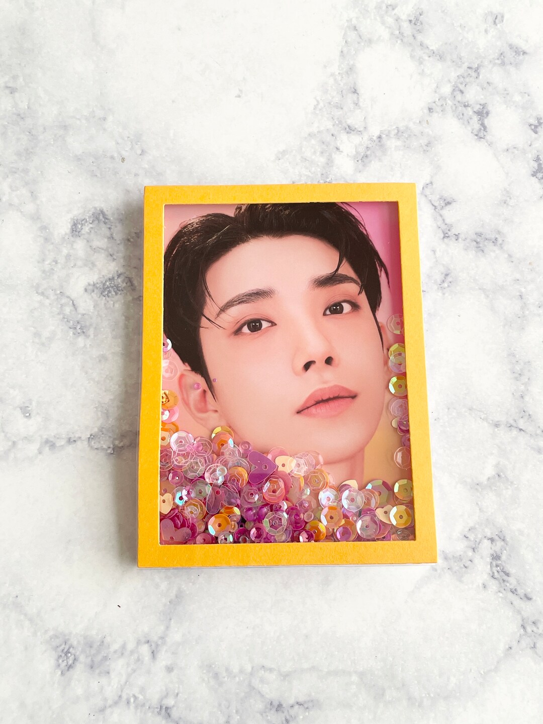 Seventeen Joshua Card Handmade Shaker Card - Etsy