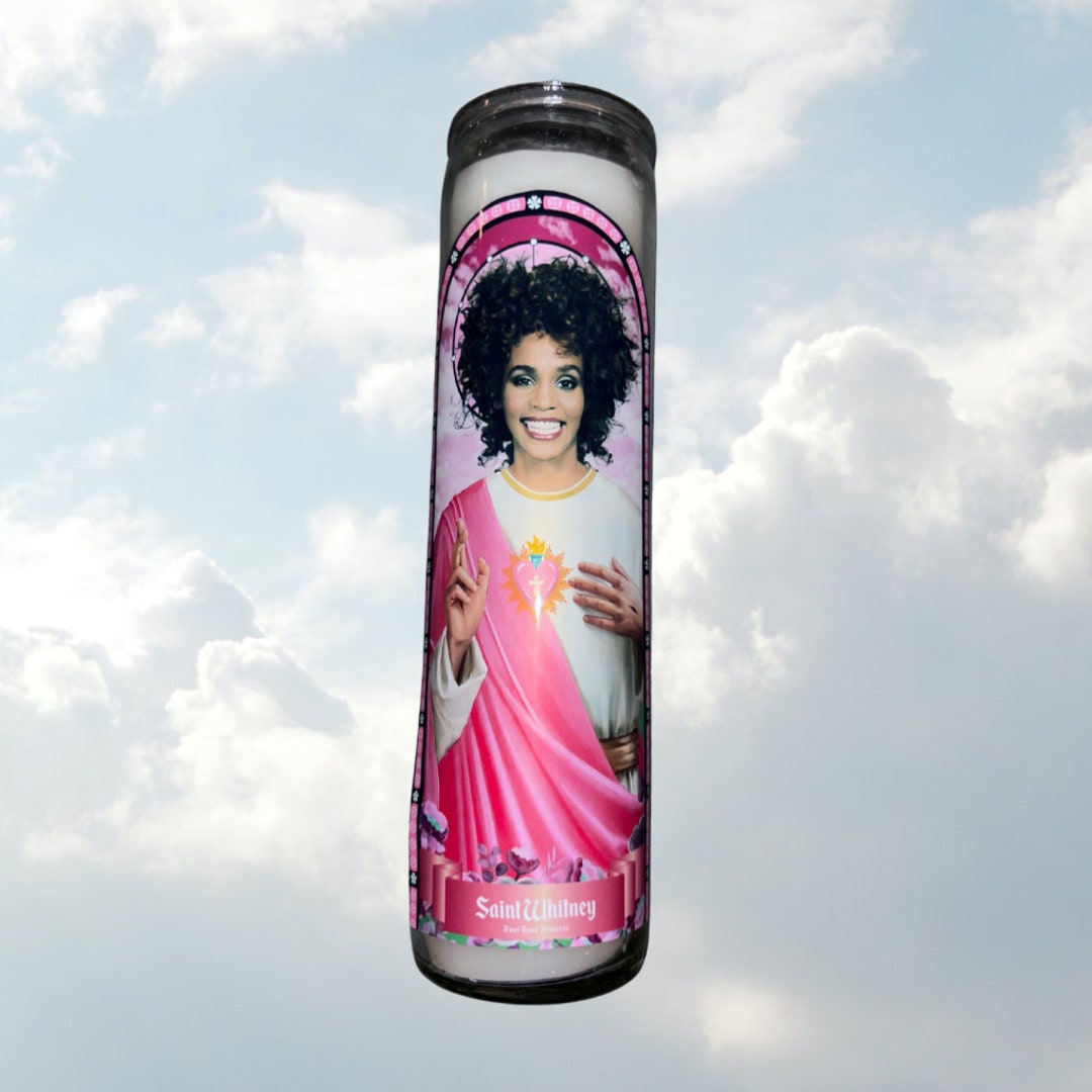 Saint Whitney Houston Prayer Candle - Etsy