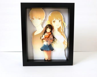 3d Shadow Box Anime - Etsy