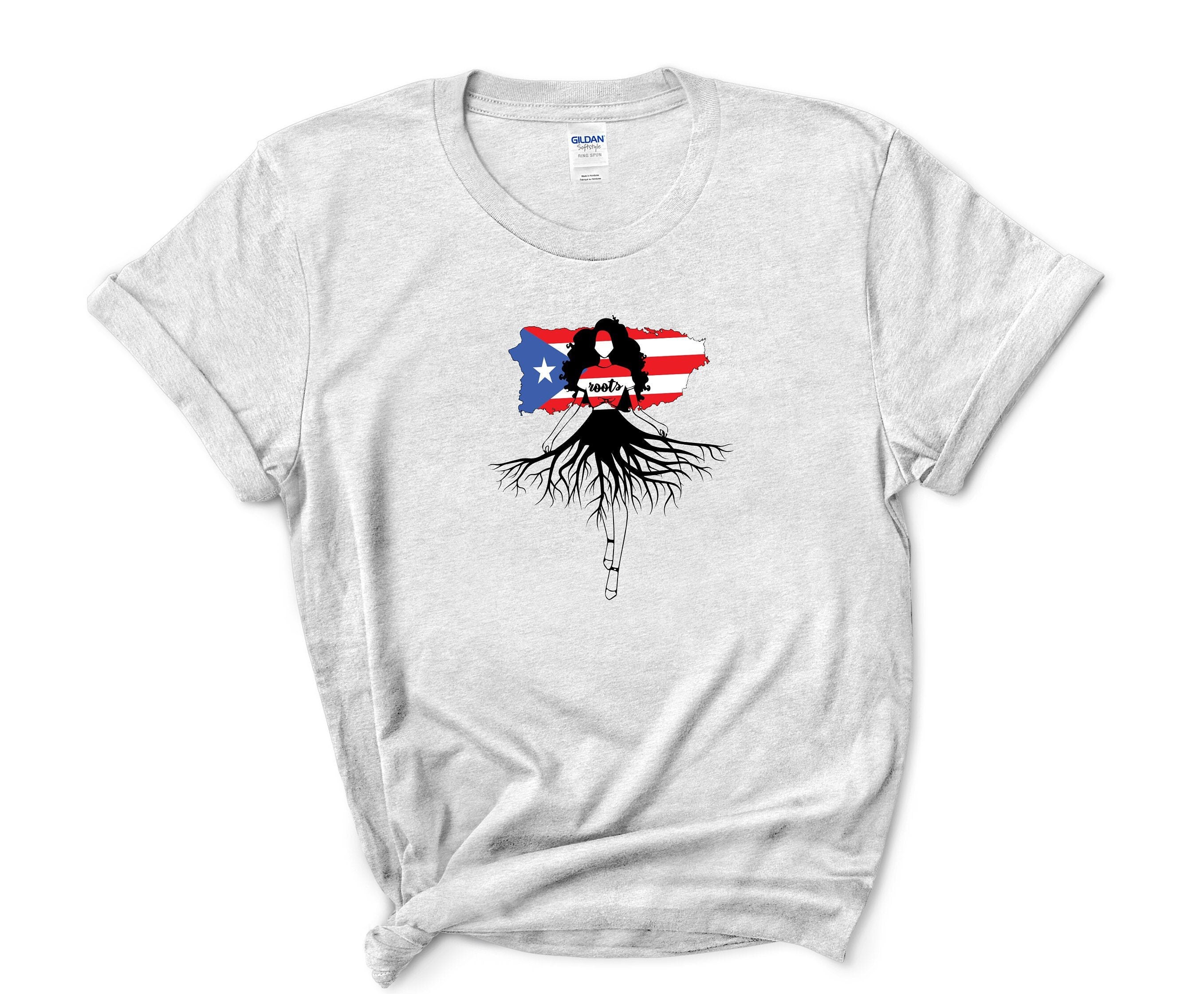Roots-puerto Rico Flag Map Graphic Hoodiet-shirtlong Sleeve - Etsy