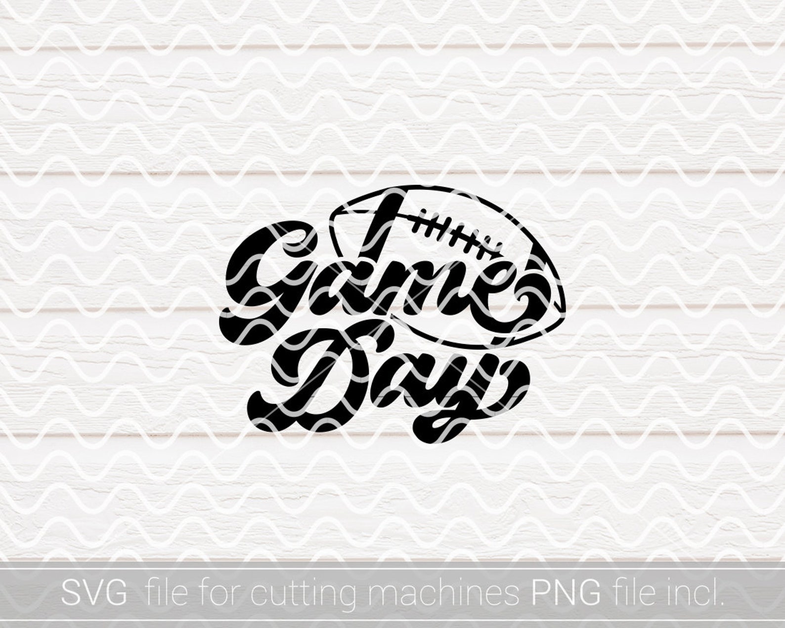 Game Day Football SVG PNG Fall Sport Svg Retro Football - Etsy