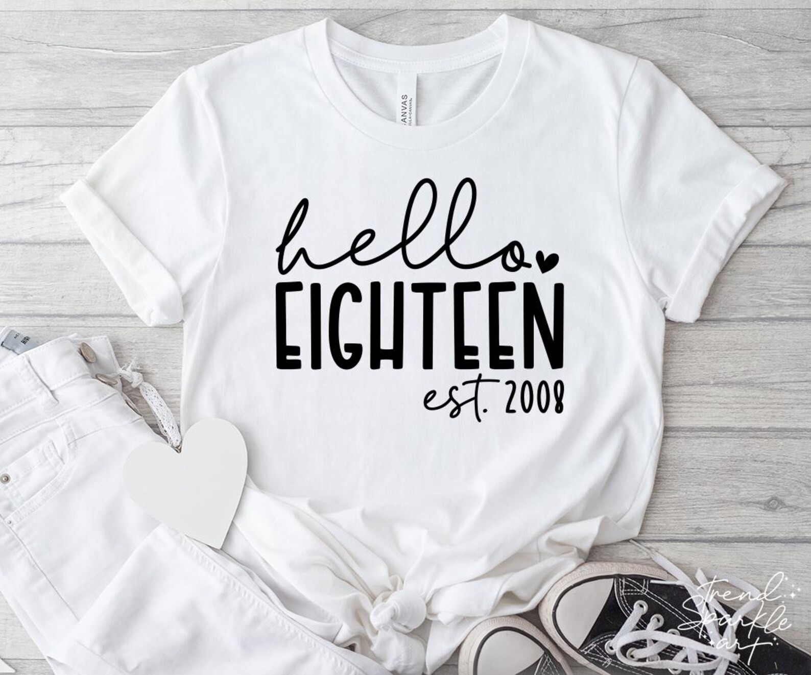 Hello Eighteen SVG, PNG, 18th Birthday Svg, 18 Svg, 18th Birthday Shirt ...
