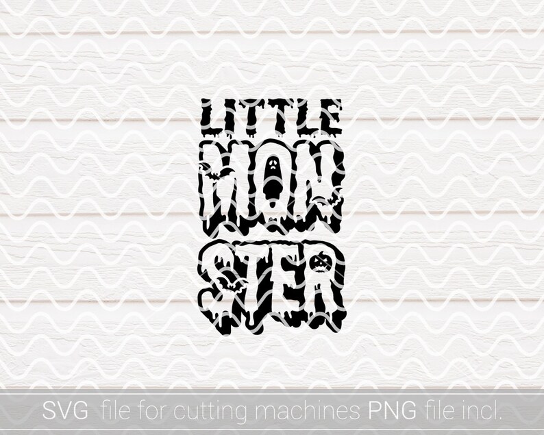 Little Monster SVG PNG Kid Halloween Svg Spooky Mini Svg - Etsy