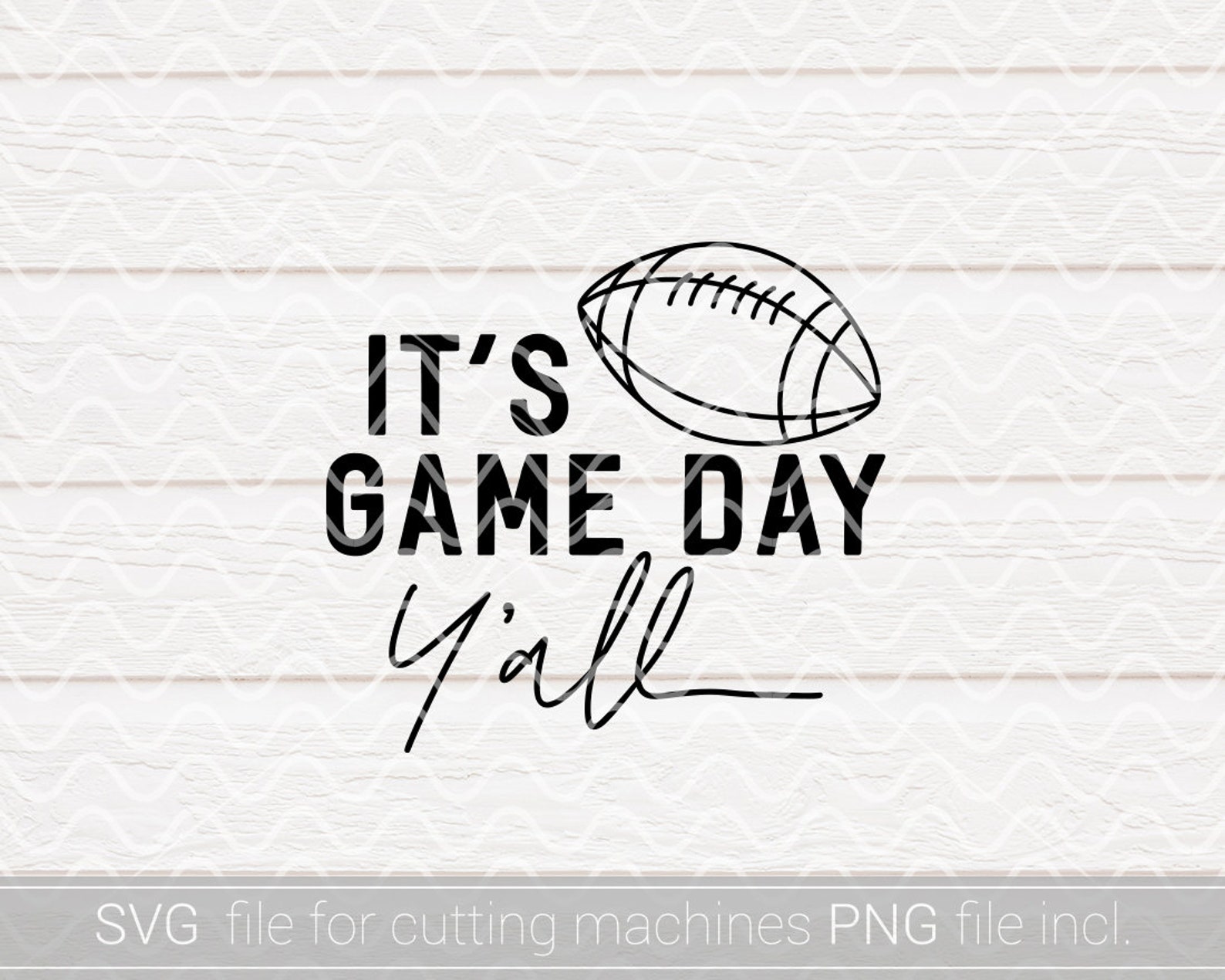 It's Game Day Y'all Svgfootball Svggame Day | Etsy