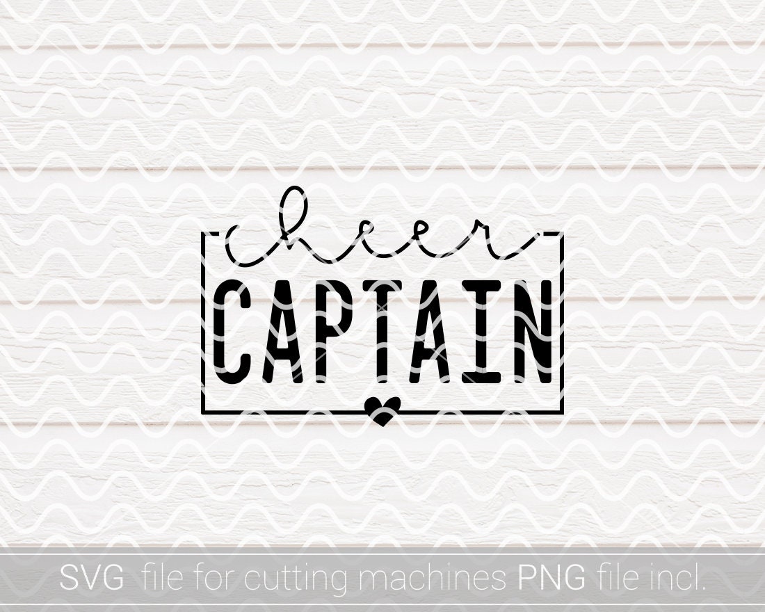 Cheer Captain SVG PNG Cheerleader Svg Cheer Svg Cheer - Etsy