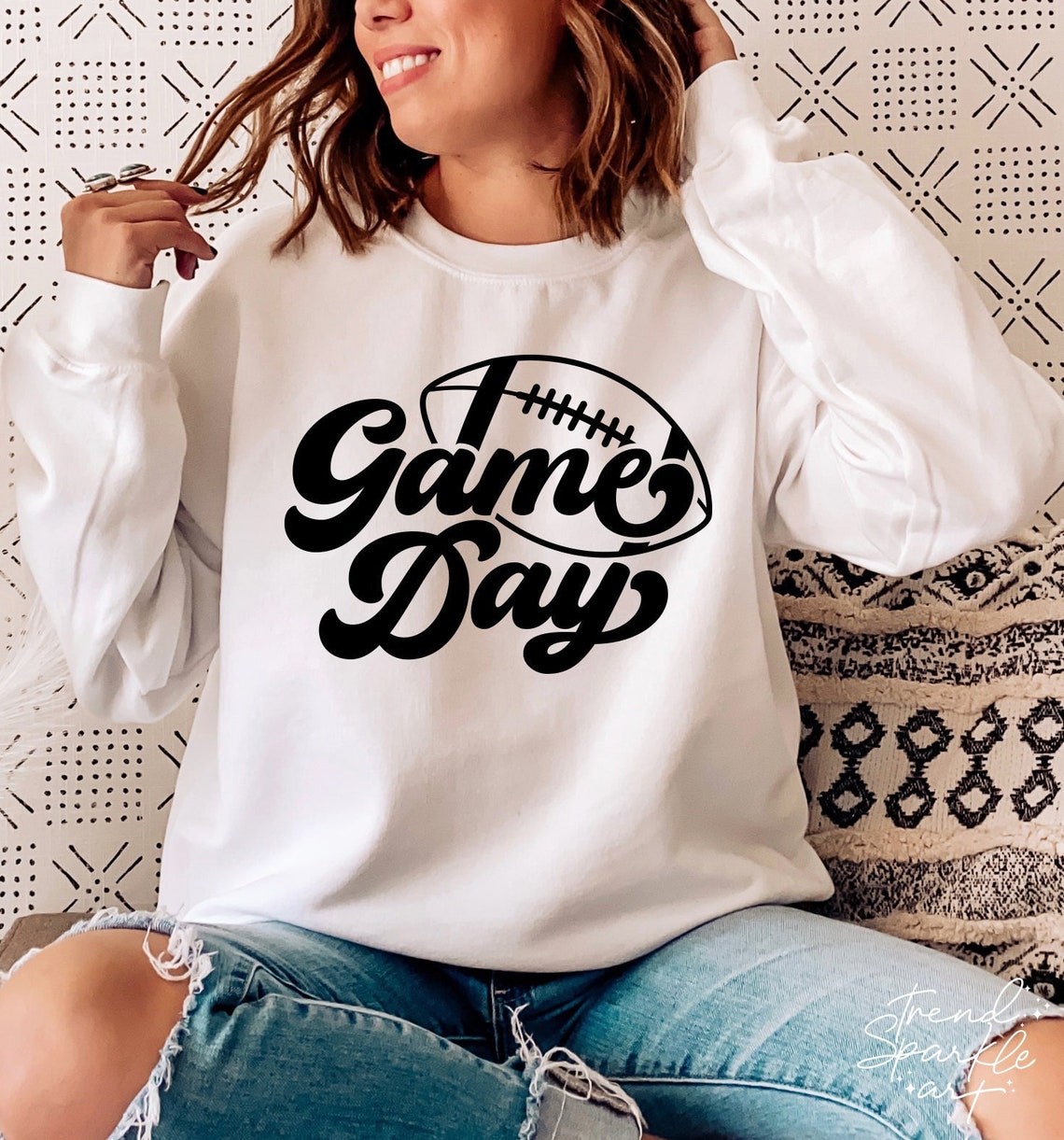Game Day Football SVG PNG Fall Sport Svg Retro Football - Etsy