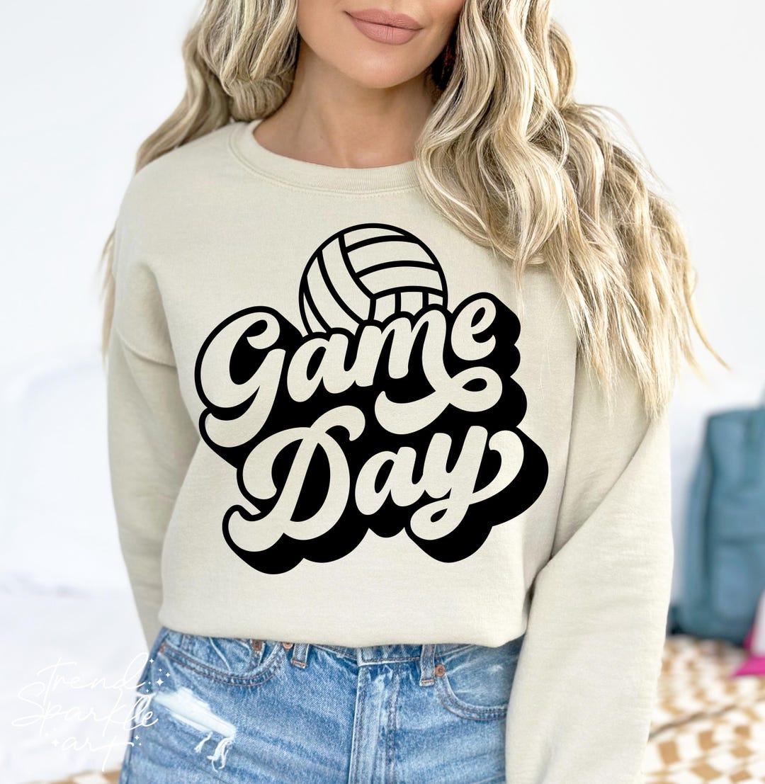 Game Day Volleyball SVG, Fall Sport Svg, Volleyball Svg, Volleyball Mom ...