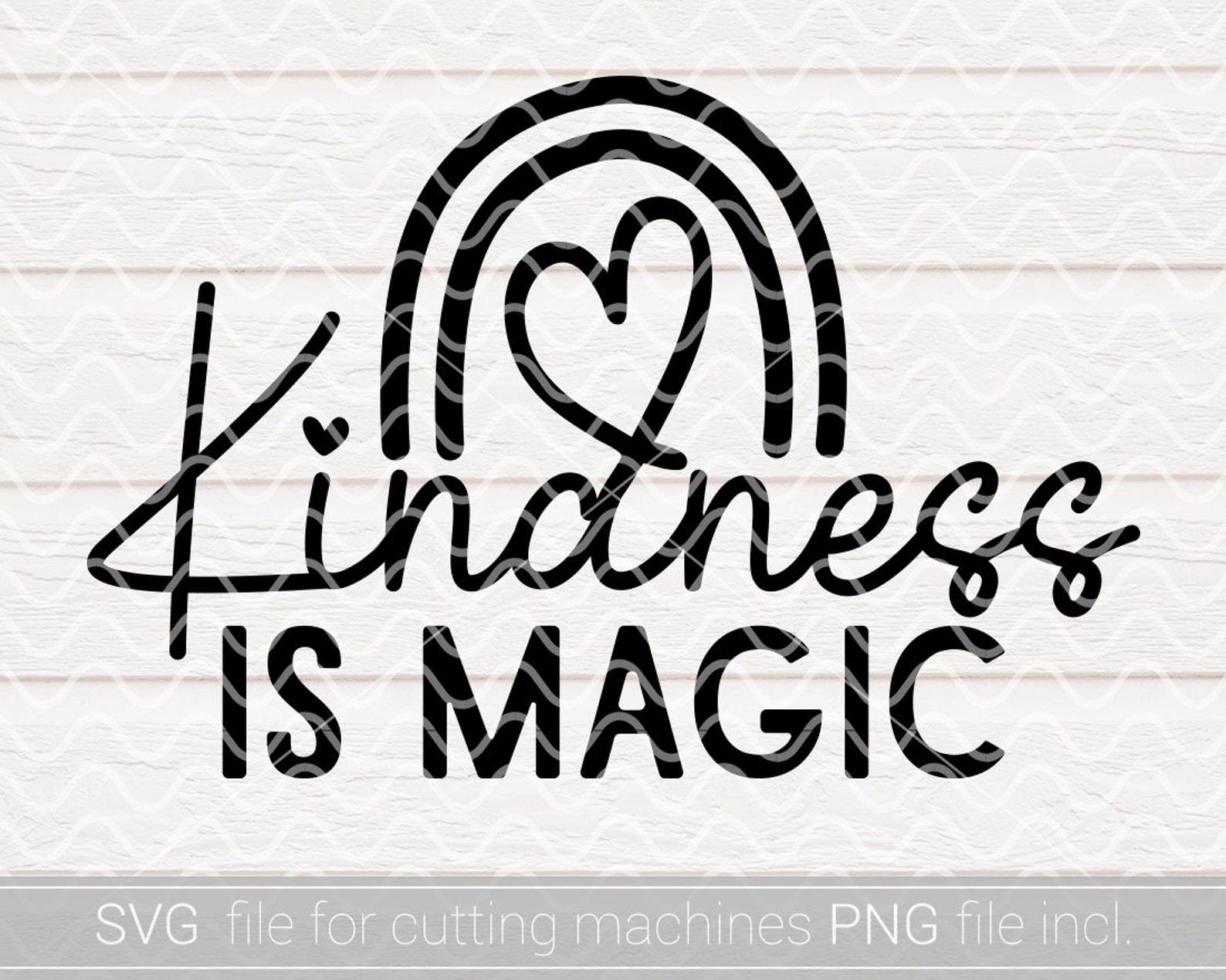 Kindness is Magic SVG PNG Rainbow Svg Be Kind Svg Kindness | Etsy