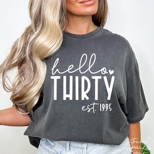 Hello Thirty SVG, PNG, 30th Birthday Svg, 30th Birthday Shirt Svg ...