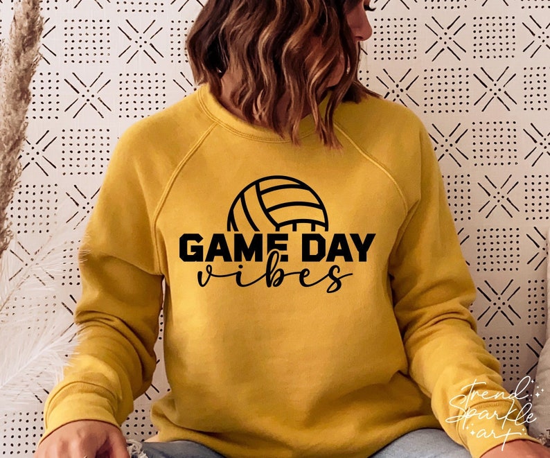 Game Day Vibes Volleyball SVG PNG Fall Sport Svg Volleyball - Etsy