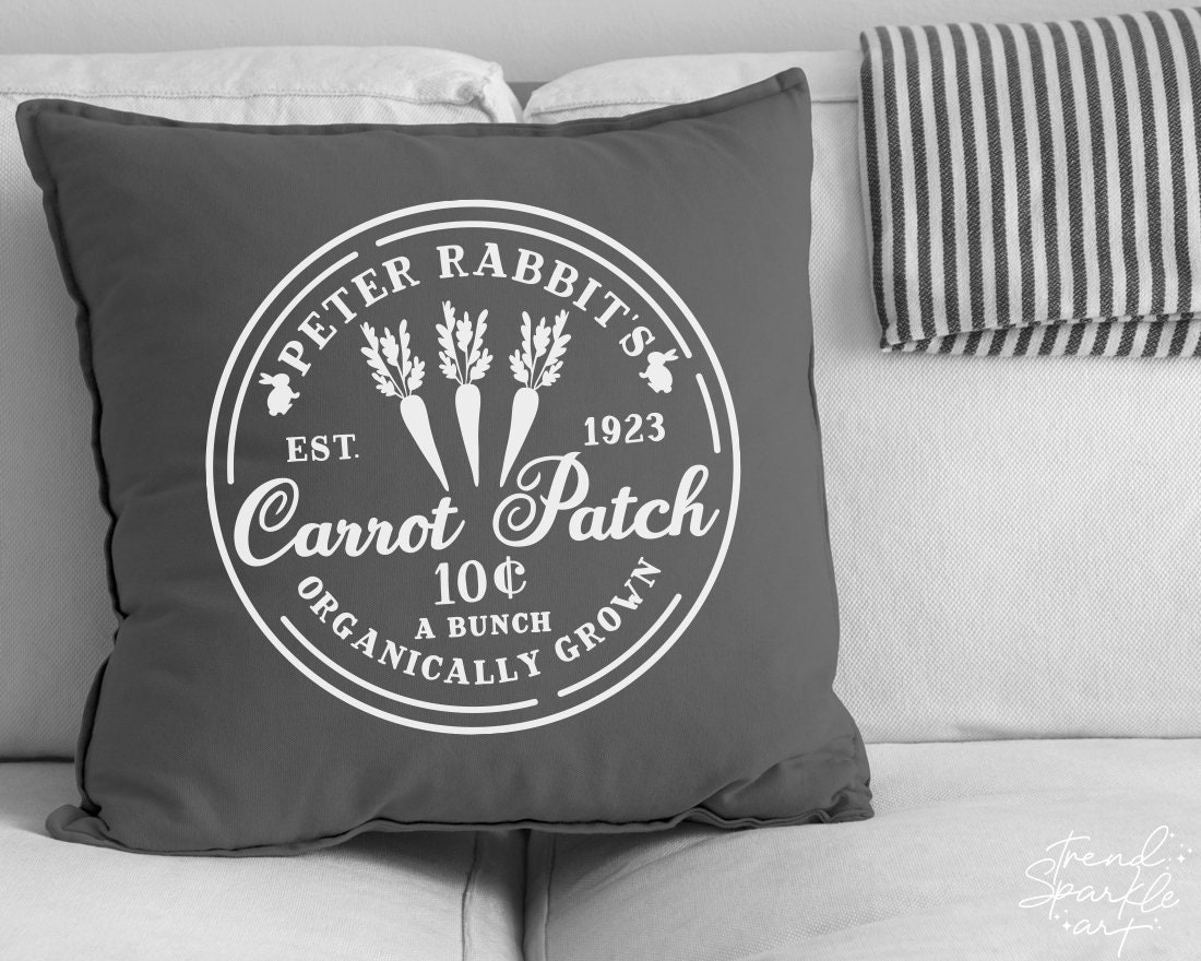 Peter Rabbit Carrot Patch Svgeaster Svgpeter Cottontail - Etsy