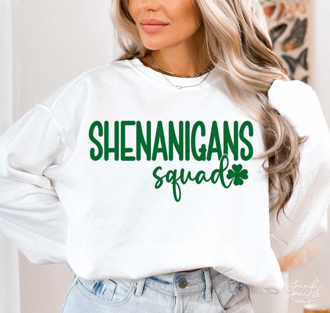 Shenanigans Squad SVG, PNG, Here for Shenanigans Svg, St Patricks Day ...