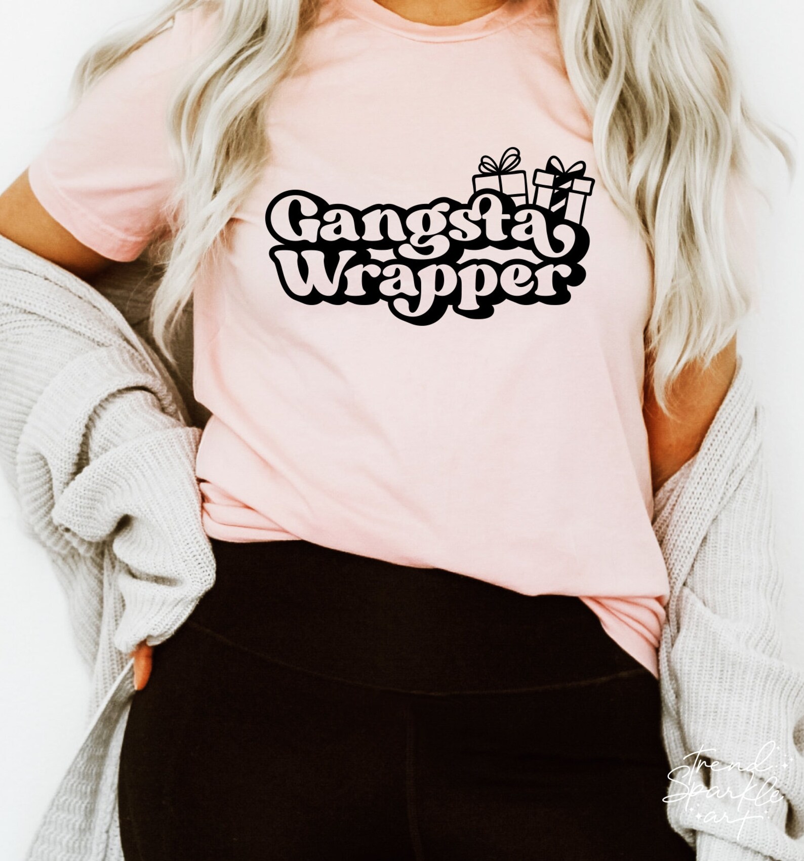 Gangsta Wrapper Svgchristmas Svgfunny Christmas | Etsy