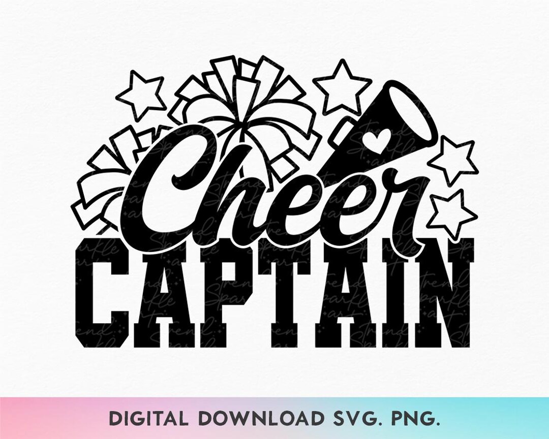 Cheer Captain SVG, Cheerleader Svg, Cheer Svg, Cheer Vibes Svg ...