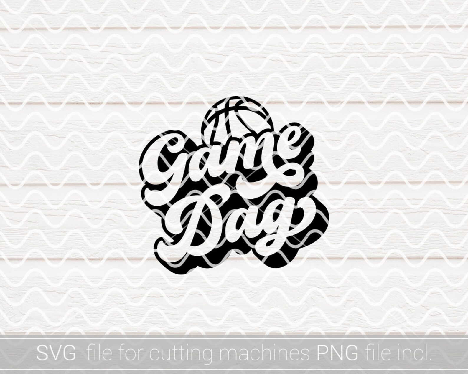Game Day Basketball SVG PNG Retro Basketball Svg Basketball | Etsy