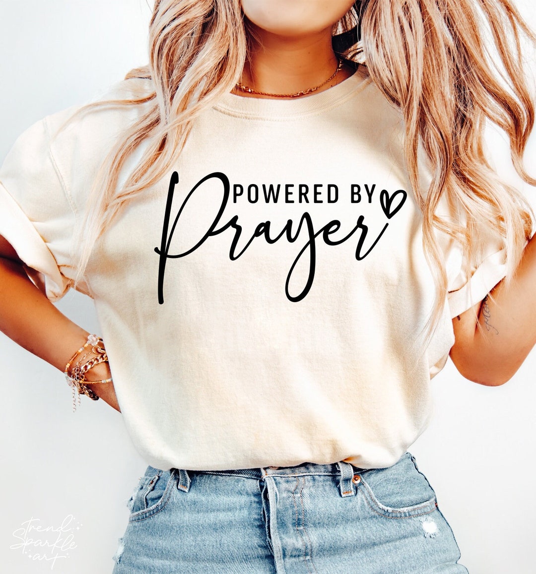 Powered by Prayer SVG, PNG, Pray Svg, Prayer Svg, Christian Shirt Svg ...