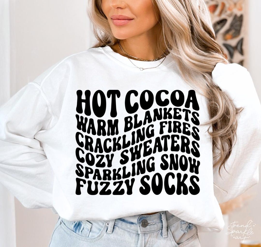 Winter Svg, Winter Words List Design, Cozy Winter Things Svg, Sweater ...