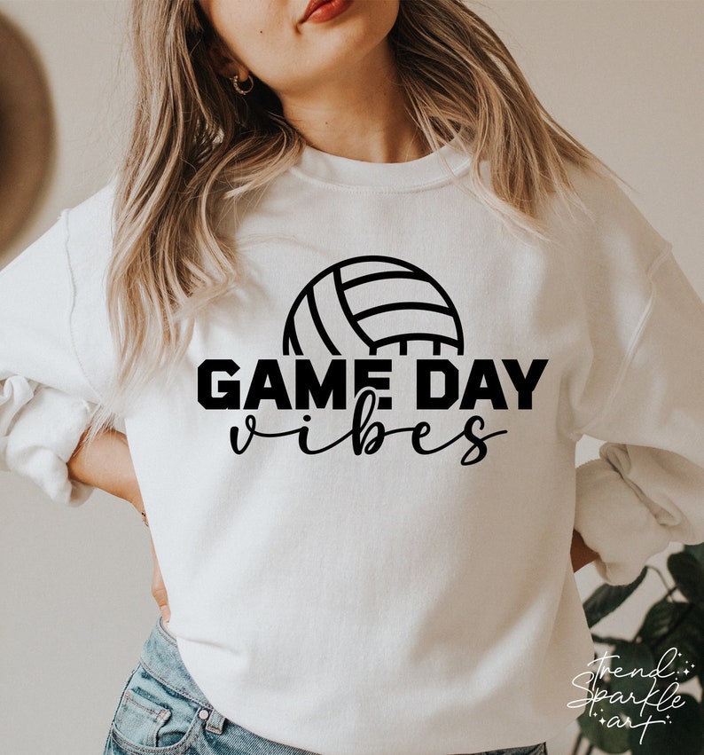 Game Day Vibes Volleyball SVG PNG Fall Sport Svg Volleyball - Etsy