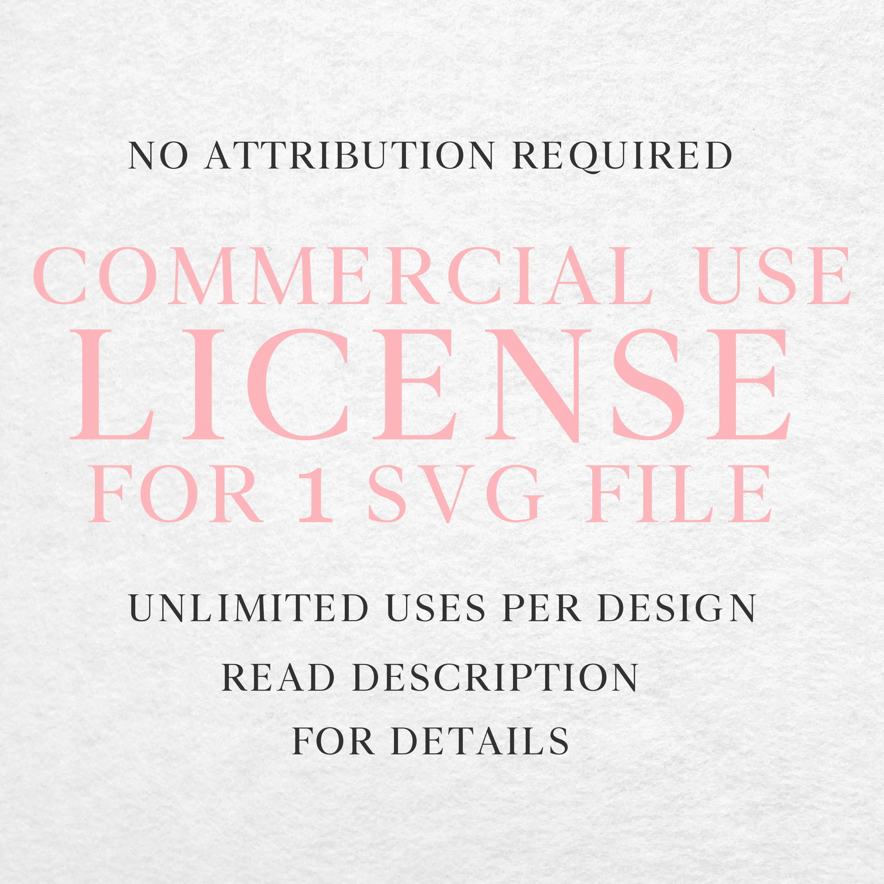 SVG Commercial License Extended License SVG Unlimited Uses | Etsy