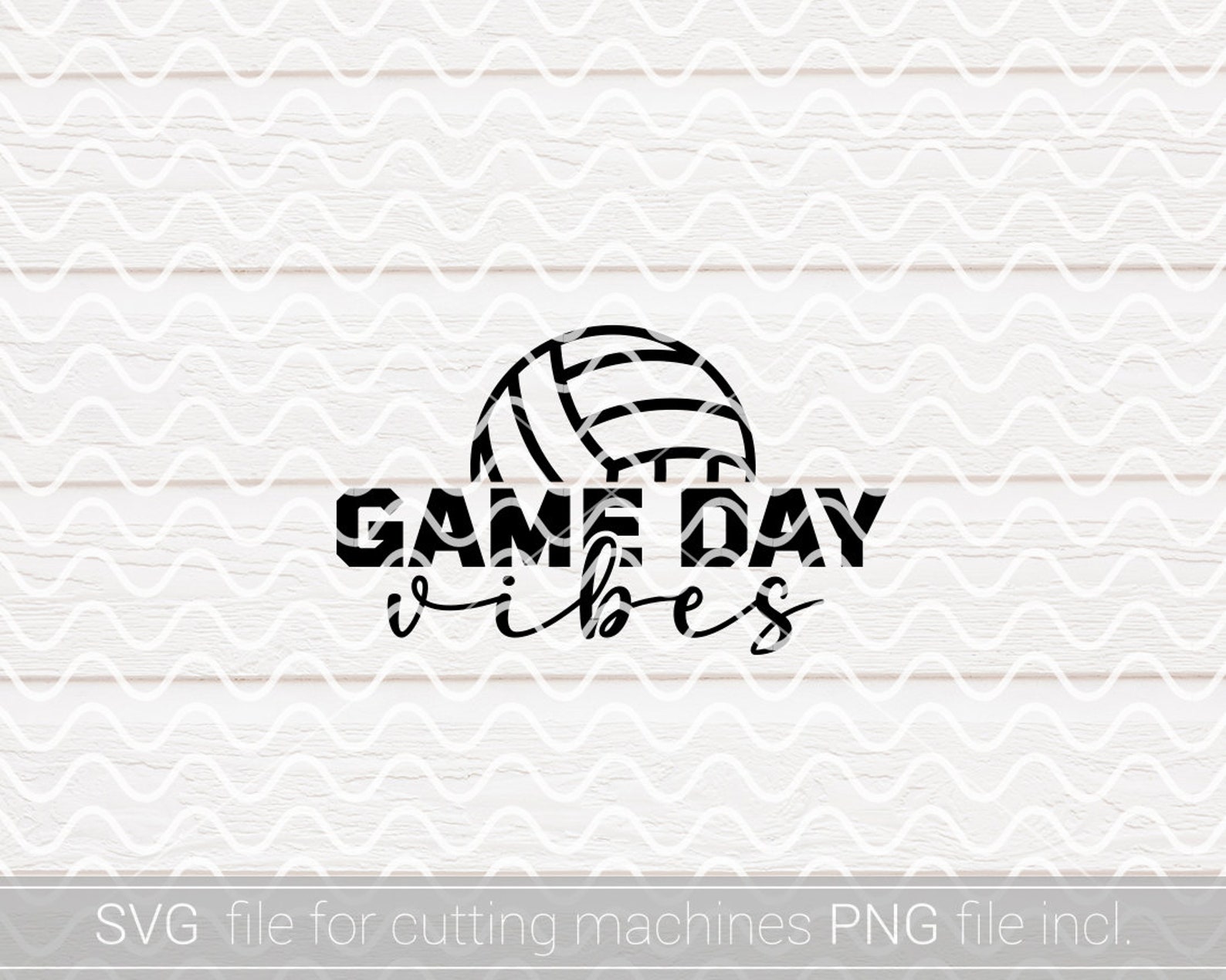 Game Day Vibes Volleyball SVG PNG Fall Sport Svg Volleyball - Etsy