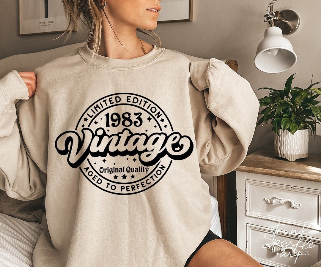 Limited Edition 1983 SVG, PNG, Birthday Vintage 1983 Svg, Birthday Shirt Svg, Made in 1983 Shirt ...