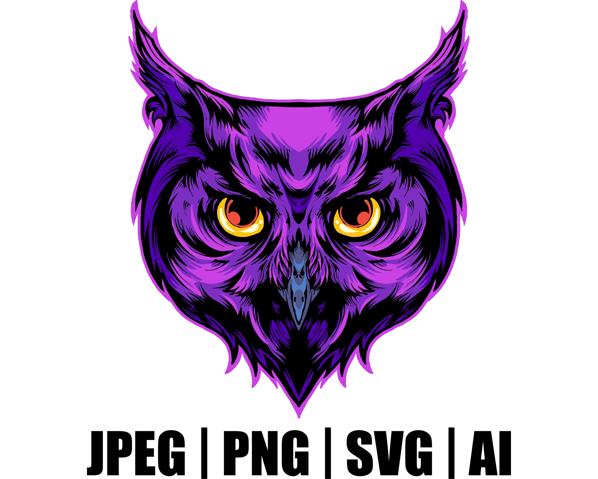 INSTANT DOWNLOAD: Owl Clip Art, Digital File, Digital Art, Commercial ...