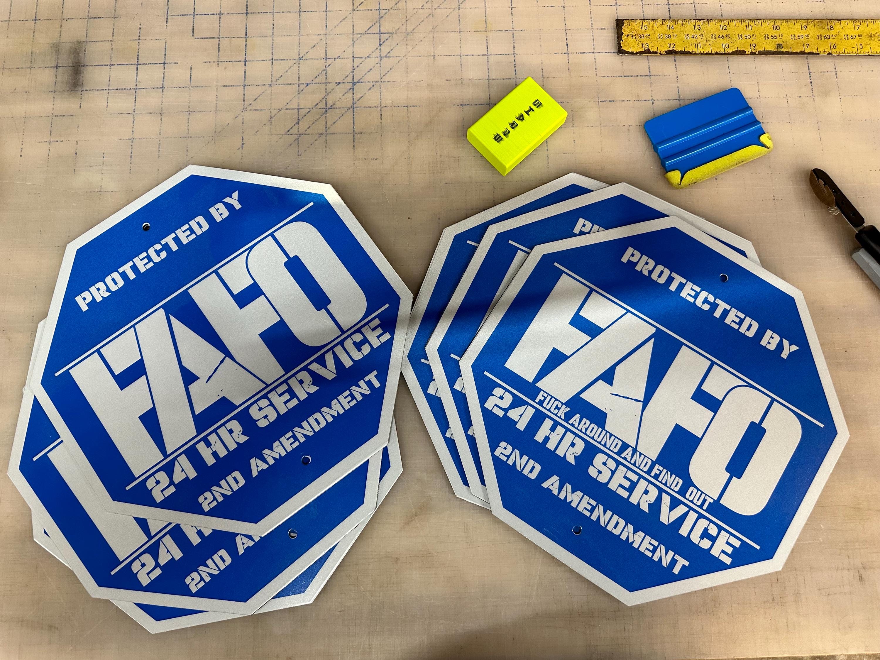 FAFO Reflective Signs - Etsy