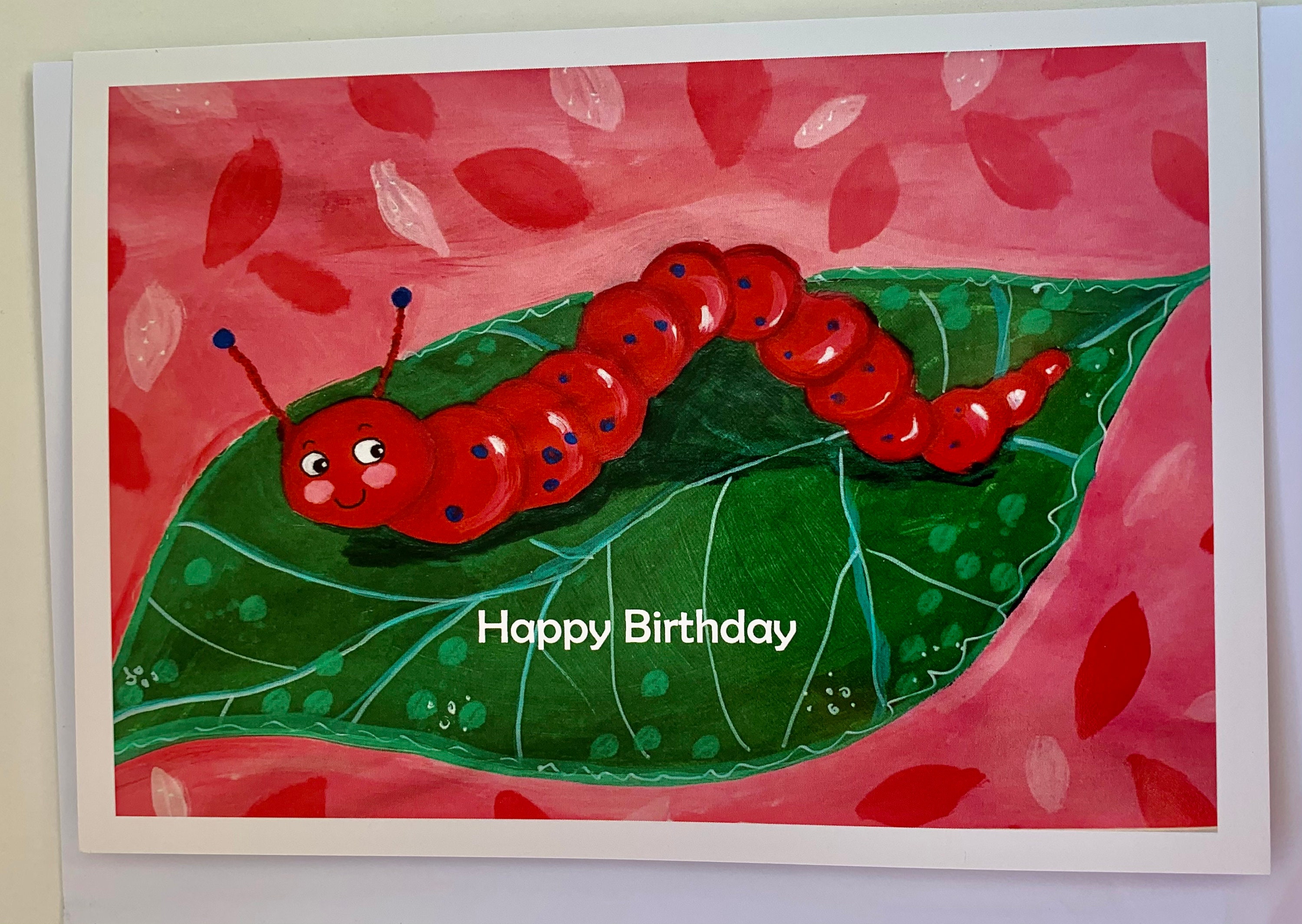Caterpillar Birthday Card | Birthday Card - Etsy