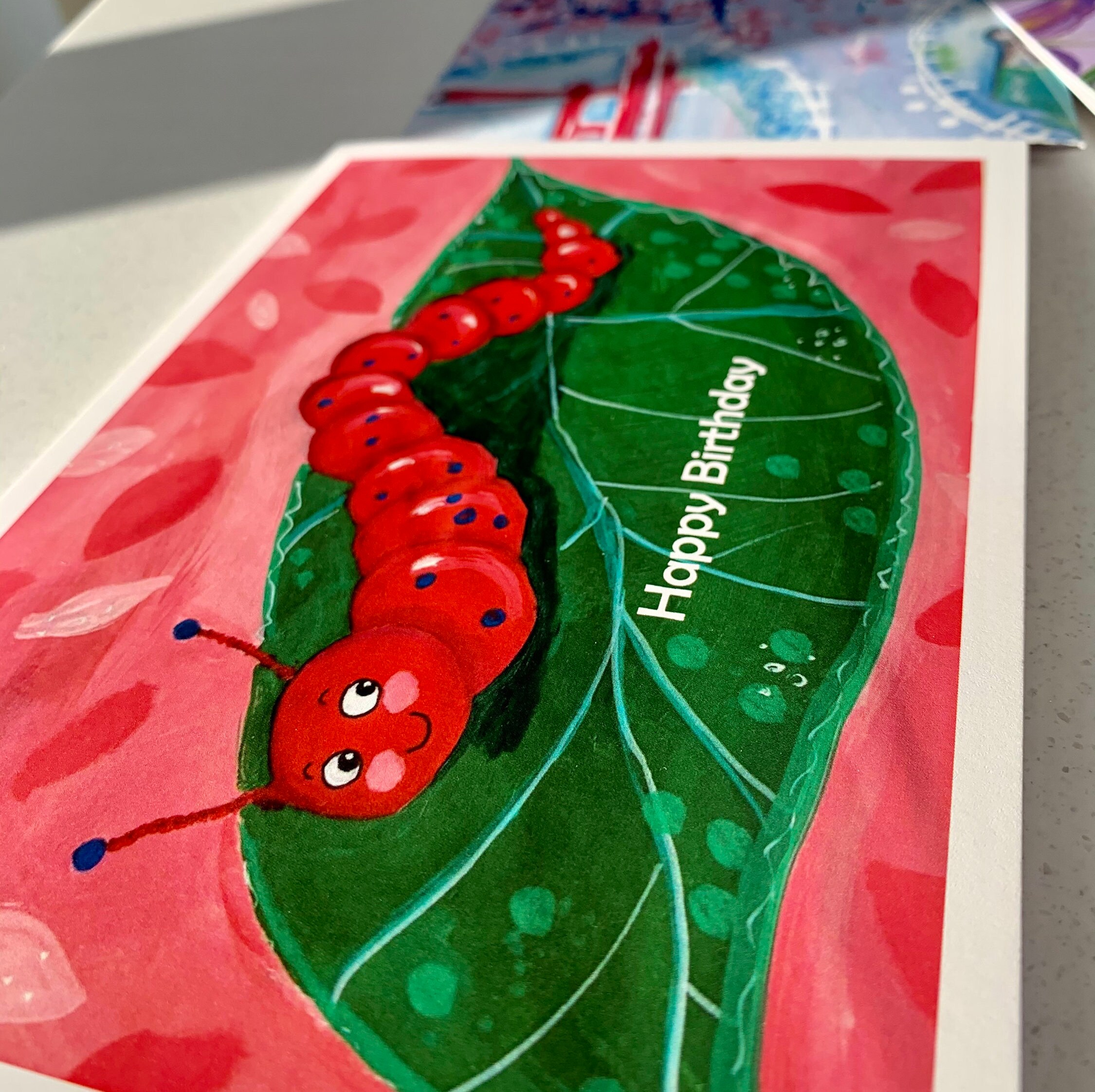 Caterpillar Birthday Card | Birthday Card - Etsy