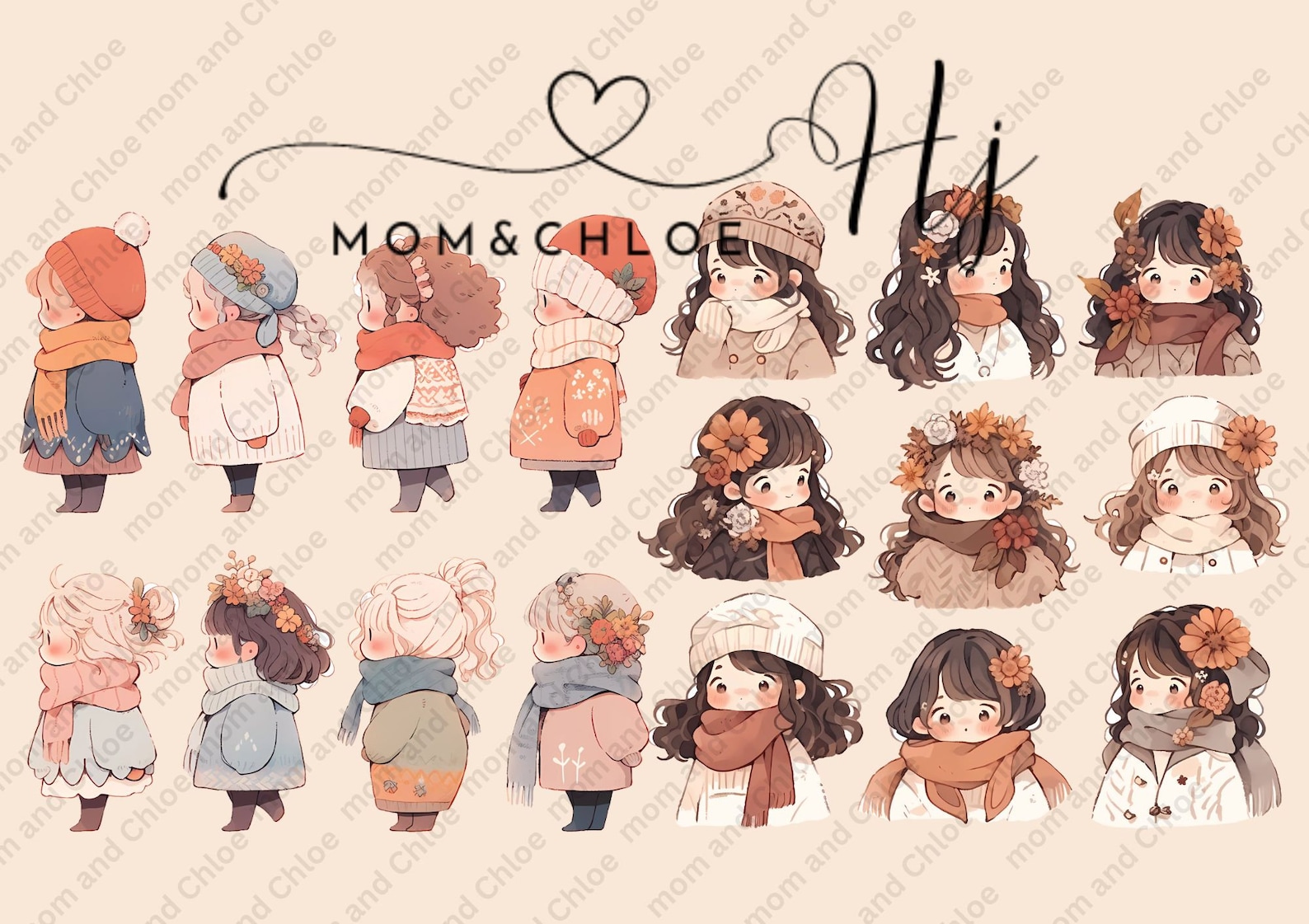 17 Cute Little Girl Clipart PNG, Girl Illustration Digital Art, Kids ...