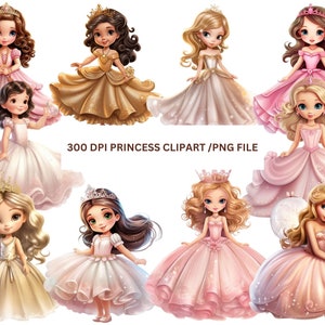 Little Princess Clipart PNG, Cute Princess Clipart, Princess Clipart ...