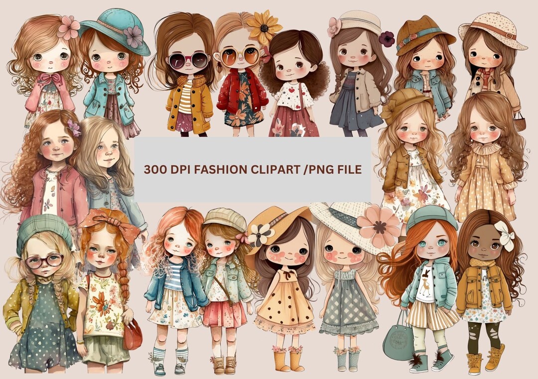 Little Girl Best Friends Clipart PNG, Sisters Clipart, Family Clipart ...