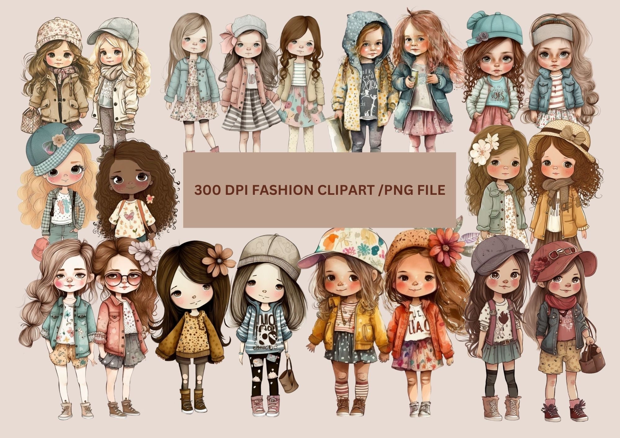 Little Girl Best Friends Clip Art PNG, Sisters Clipart, Children Clip ...