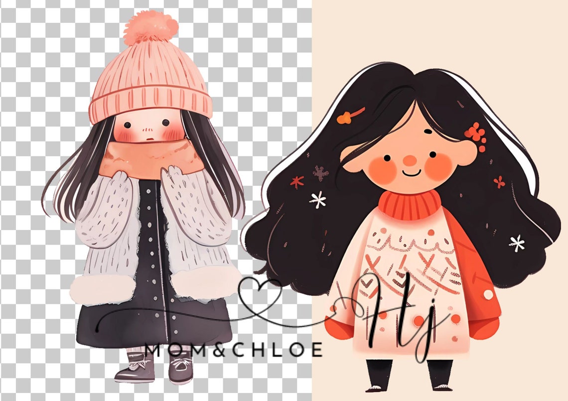 15little Girl Clipart PNG, Girl Illustration Digital Art, Kids Clipart ...