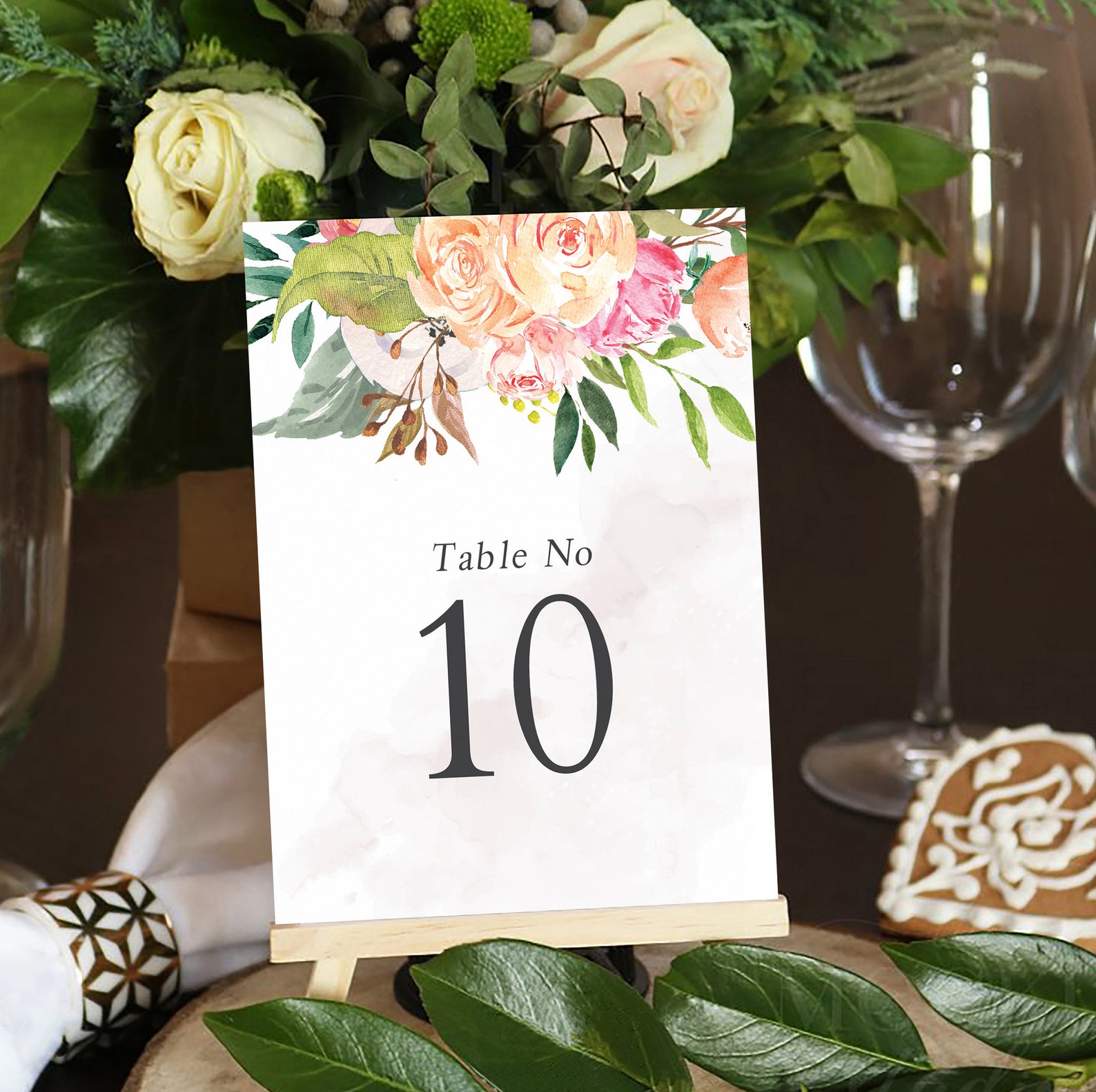 Editable Place Card Template, Printable Table Name Card, Canva Place ...