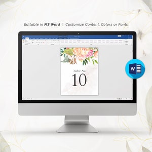 Editable Place Card Template, Printable Table Name Card, Canva Place ...