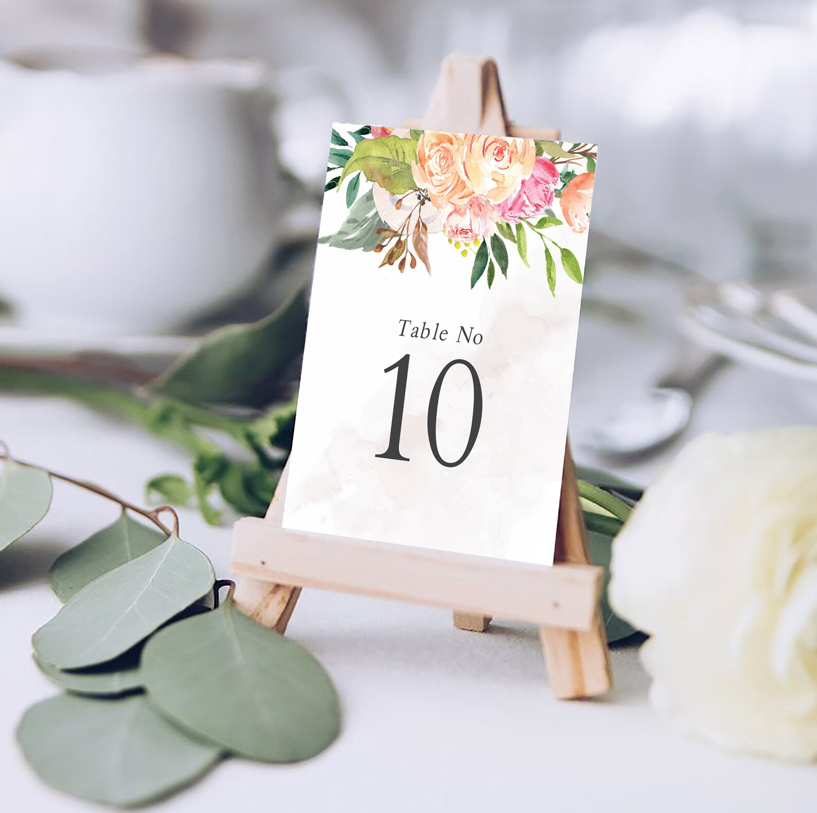 Editable Place Card Template, Printable Table Name Card, Canva Place ...