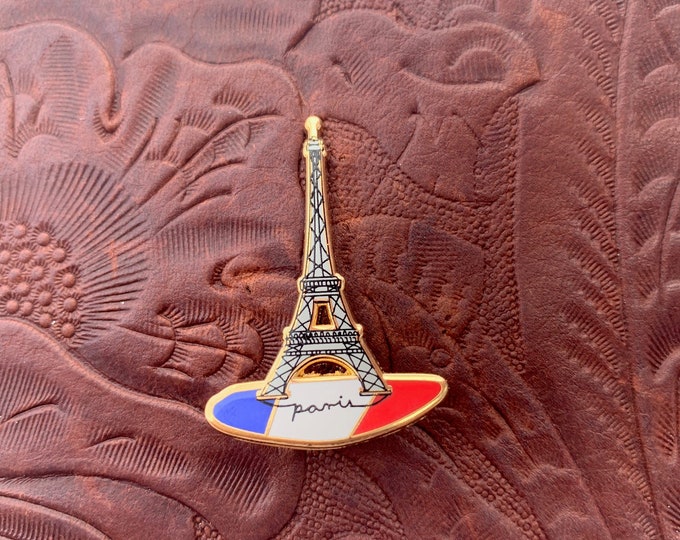 Paris Eiffel Tower Enamel Pin - Etsy