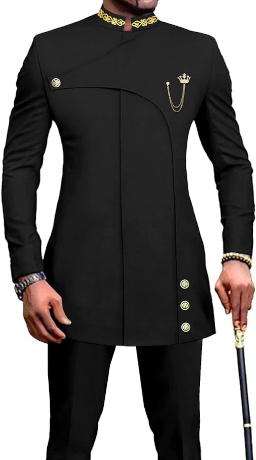 2pcs African Men Prom Suit African Men Fashion Bespoke Suit For Men