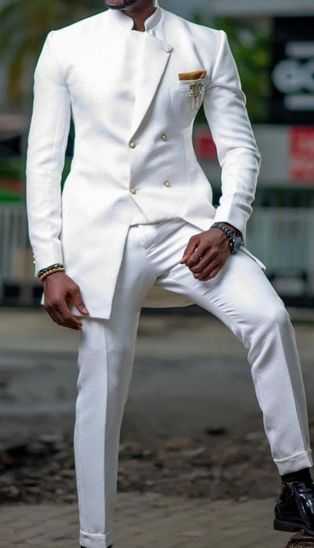 Fela African Men Prom Suit African Men Fashion Bespoke Suit For Men