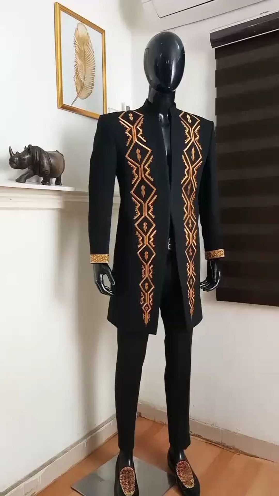 Pele African Men Prom Suit African Men Fashion Bespoke Suit For Men