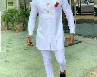 Imole African Men Shirt and a Matching Pant Set/african Clothing ...