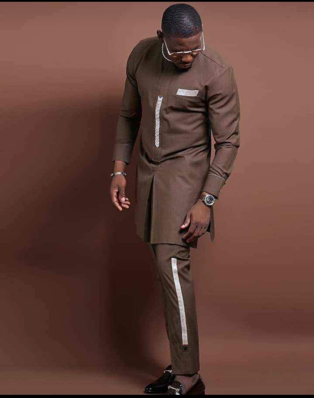 Adex African Men Shirt and Matching Pant Set/african Clothing/african ...