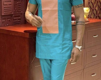 Jaye African Men Clothing 2 Piece Outfit/ Wedding Suit/groom - Etsy