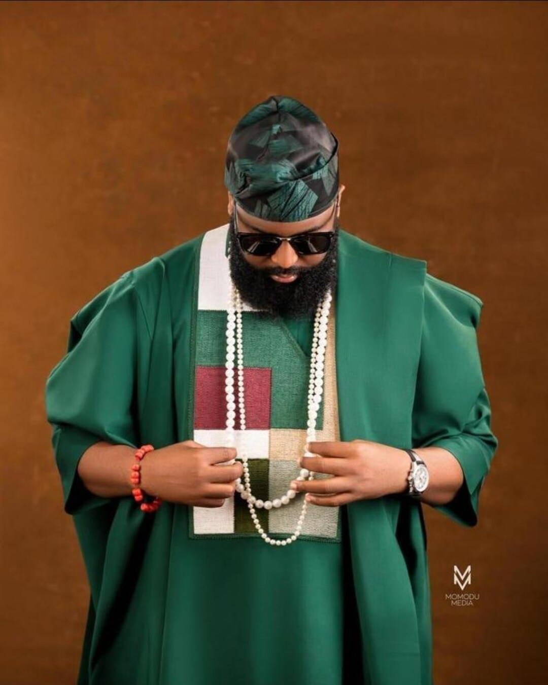 3piece Green Agbada, Mens Clothing,groomsmen Attire, Agbada, Buba and ...