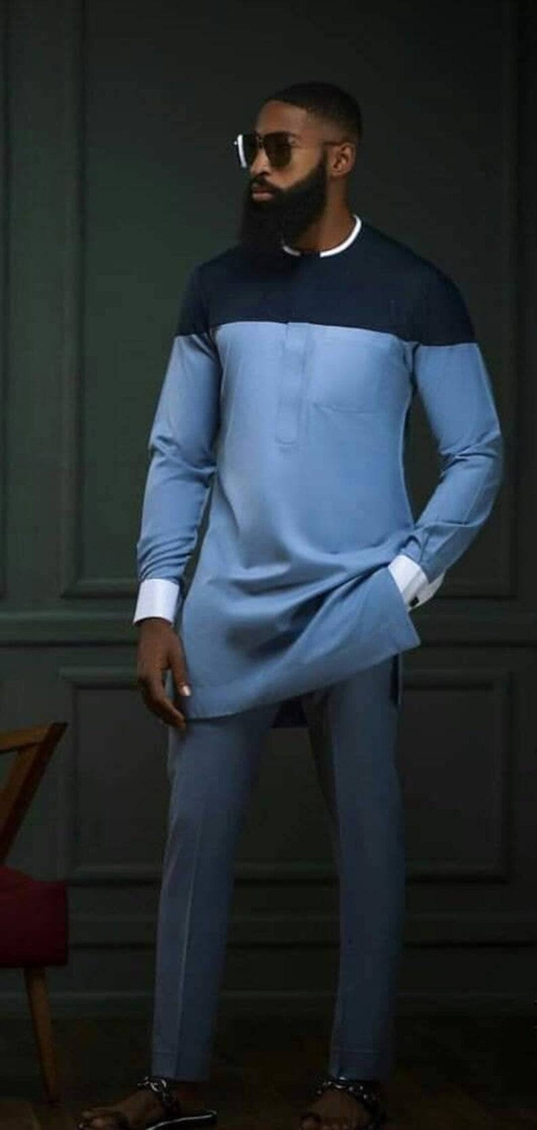 Tìmó African Men 2pcs Clothing/african Men Caftan/african Men Wedding ...