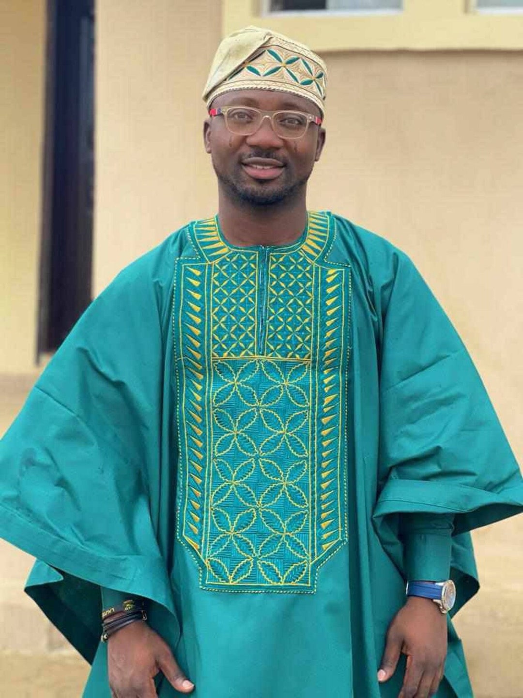 Item 021 _ Fola African Men's Agbada|3 Piece Set| Wedding Suit| Prom ...