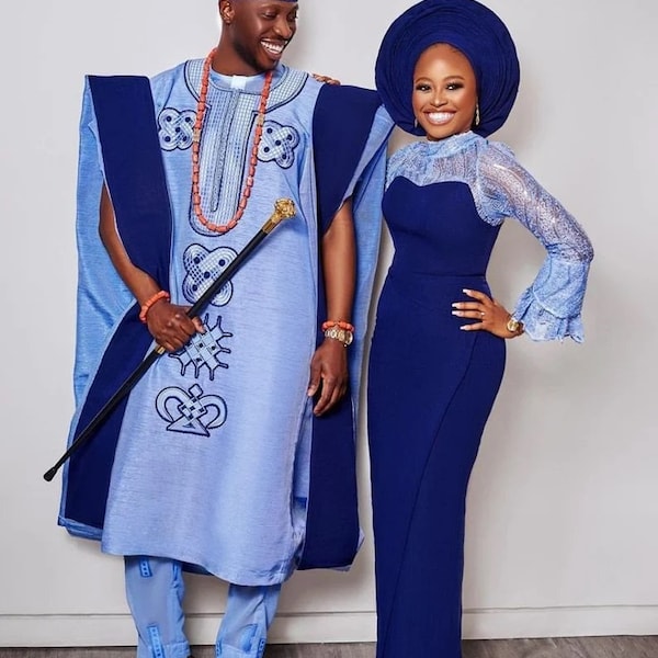 Nigerian Couple Traditional Dress - Etsy